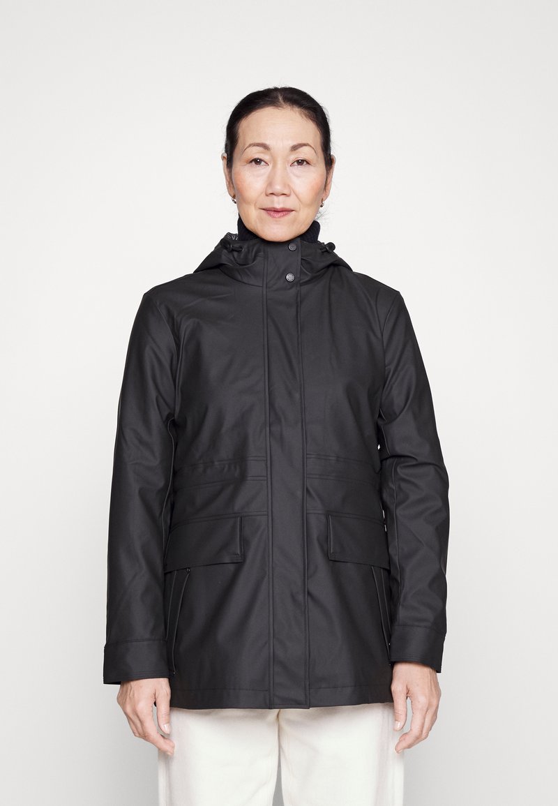 Hunter ORIGINAL WOMENS RAIN JACKET - Parkatakki - black/musta - Zalando.fi