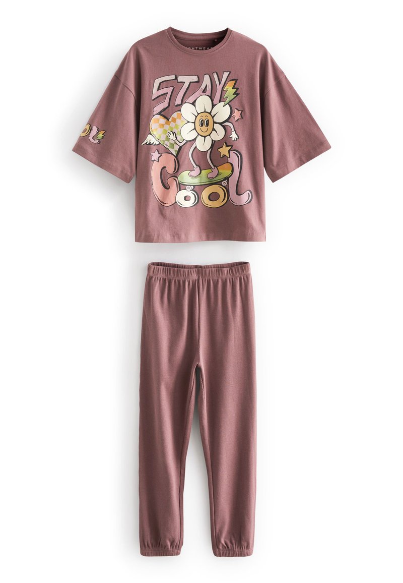 Next GRAPHIC JOGGER SET - Pijama - brown/marrón - Zalando.es