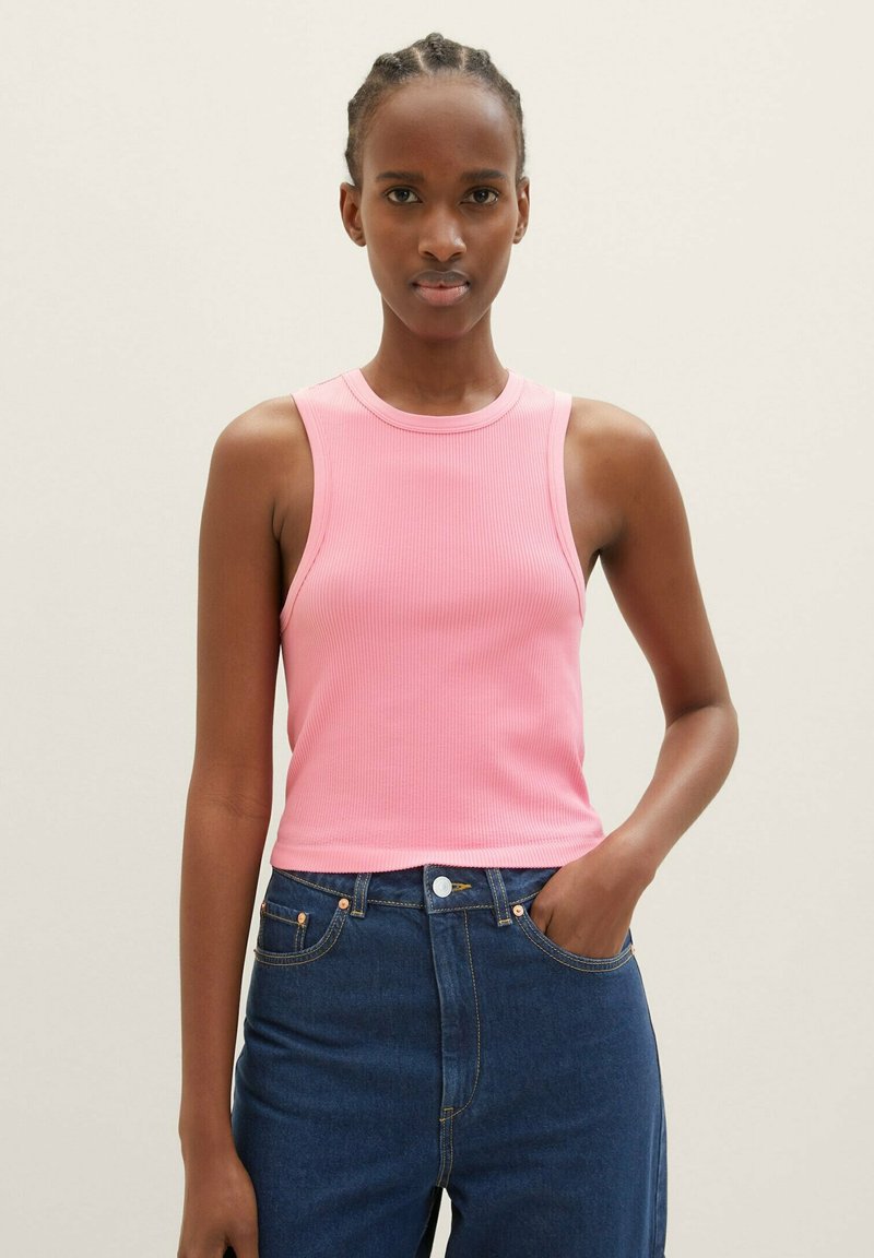 TOM TAILOR DENIM Top - fresh pink/donkerroze - Zalando.be