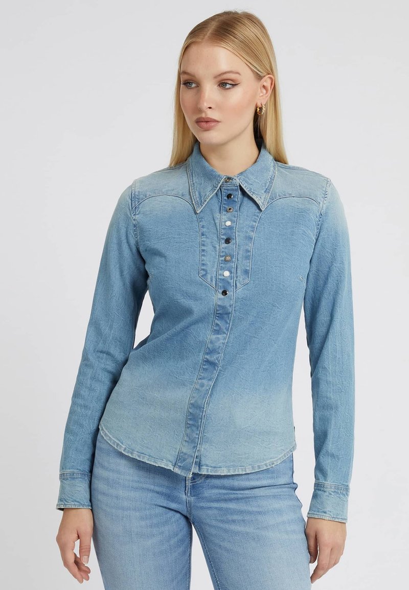 Guess WESTERN-STYLE-HEMD - Camisa - blau/azul - Zalando.es