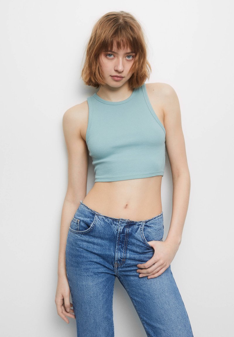PULL&BEAR TANK - Top - light green/mentolová - Zalando.sk