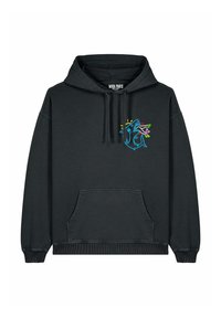 Mira Paris SHARK EMBROIDERY UNISEX VINTAGE - Kapuzenpullover - black ...