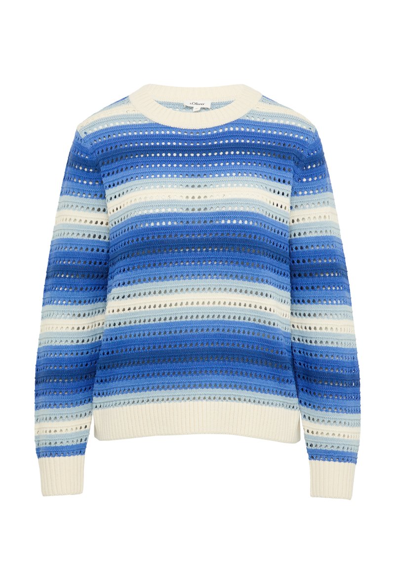 s.Oliver MIX MIT MUSTER - Jumper - blassblau/blue - Zalando