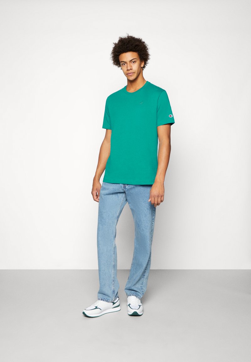 Champion Rochester CREWNECK - T-shirt basique - dek/bleu pétrole ...