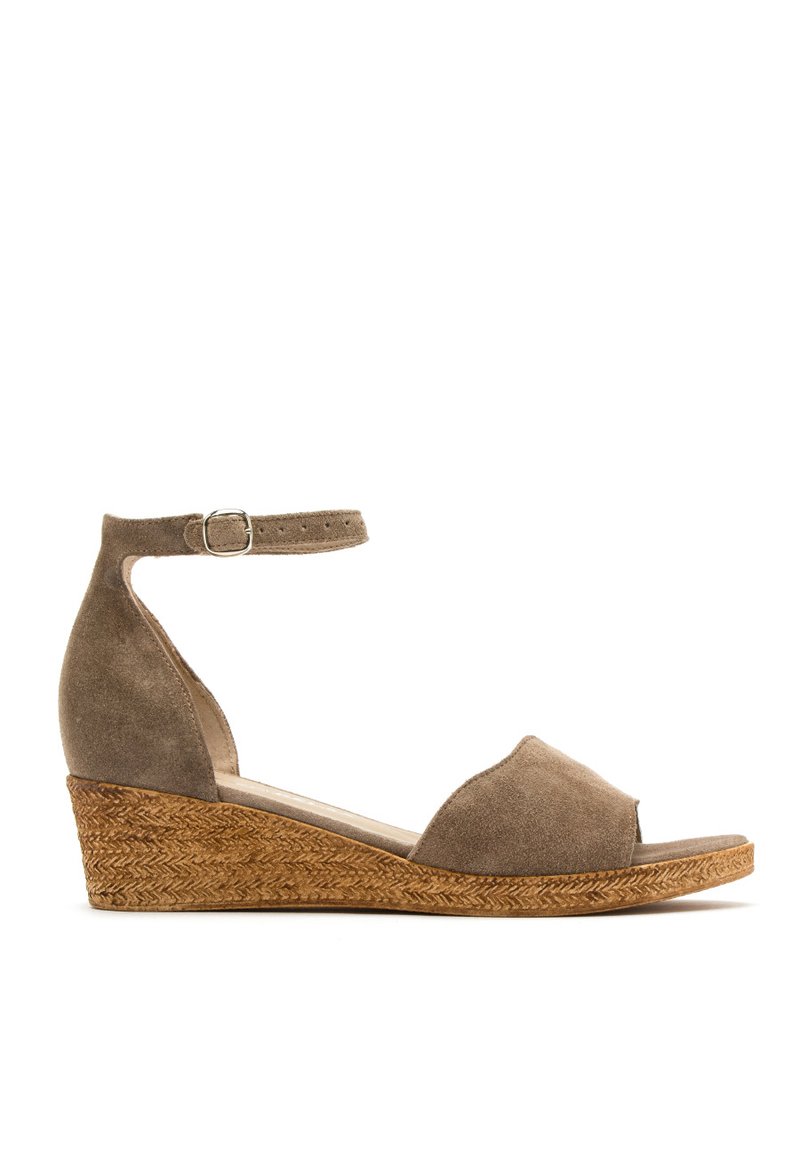 RYŁKO Sandaler m/ kilehæl - piaskowyff/sand - Zalando.dk