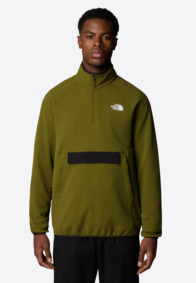 The North Face KECHA PACKABLE ANORAK - Fleece jumper - forest olive ...