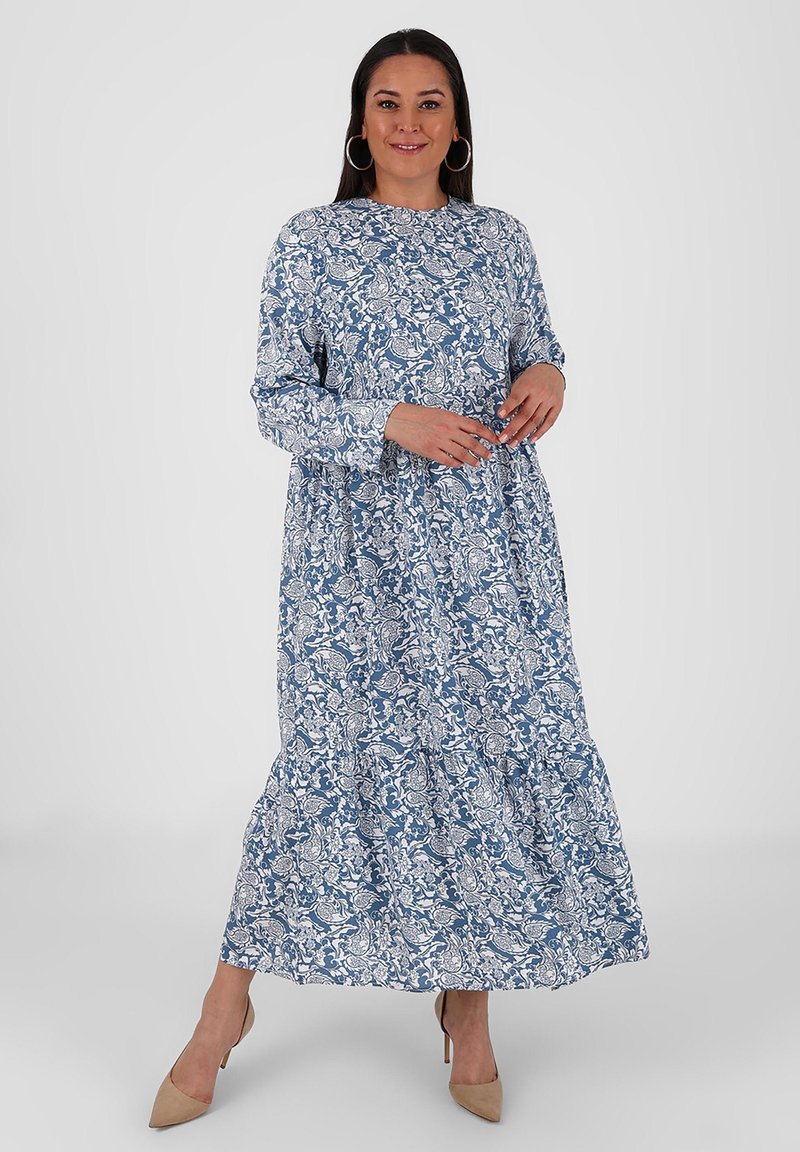 Modanisa PATTERNED - MULTI - CREW NECK ALIA - Maksimekko - blue/sininen ...