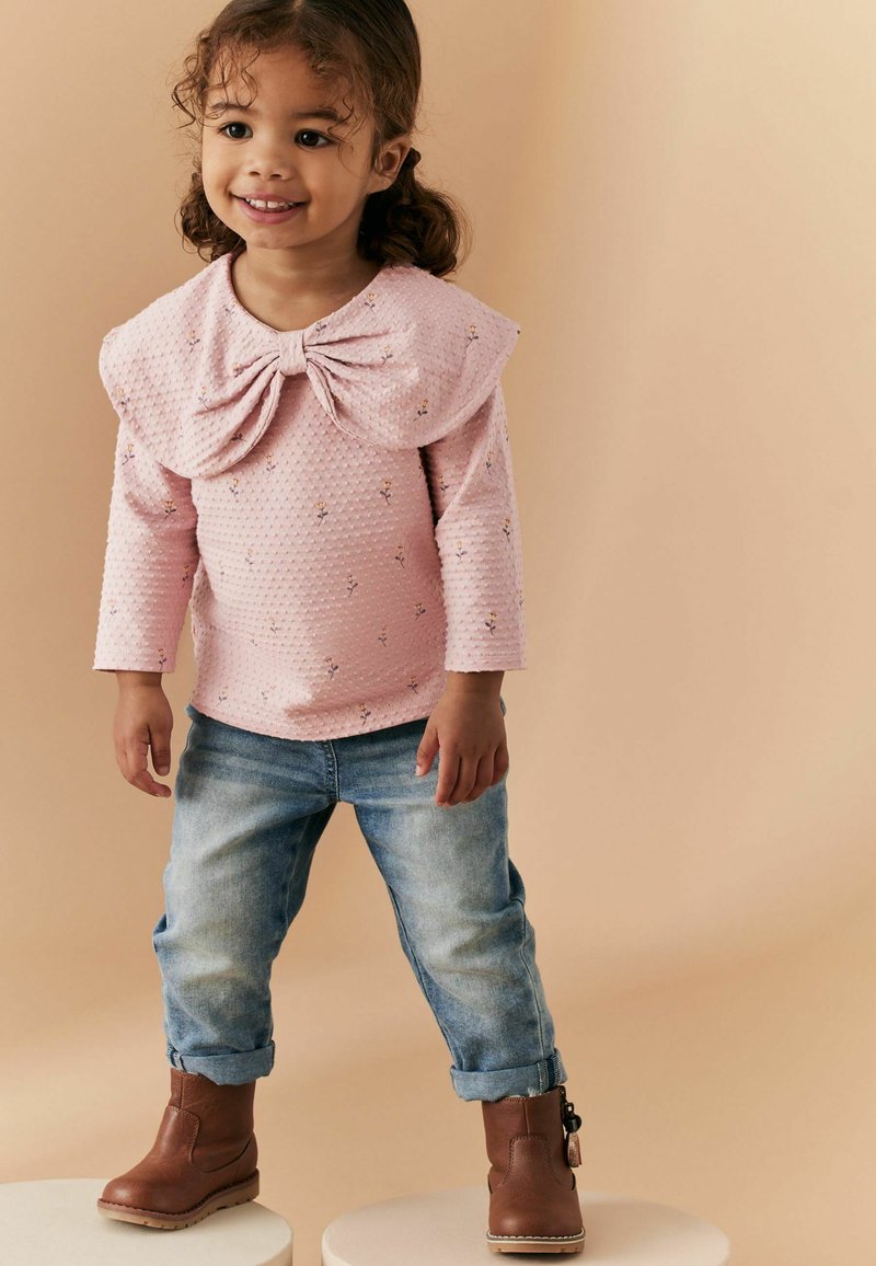 Next COLLAR - Longsleeve - pink flower/donkerroze - Zalando.nl