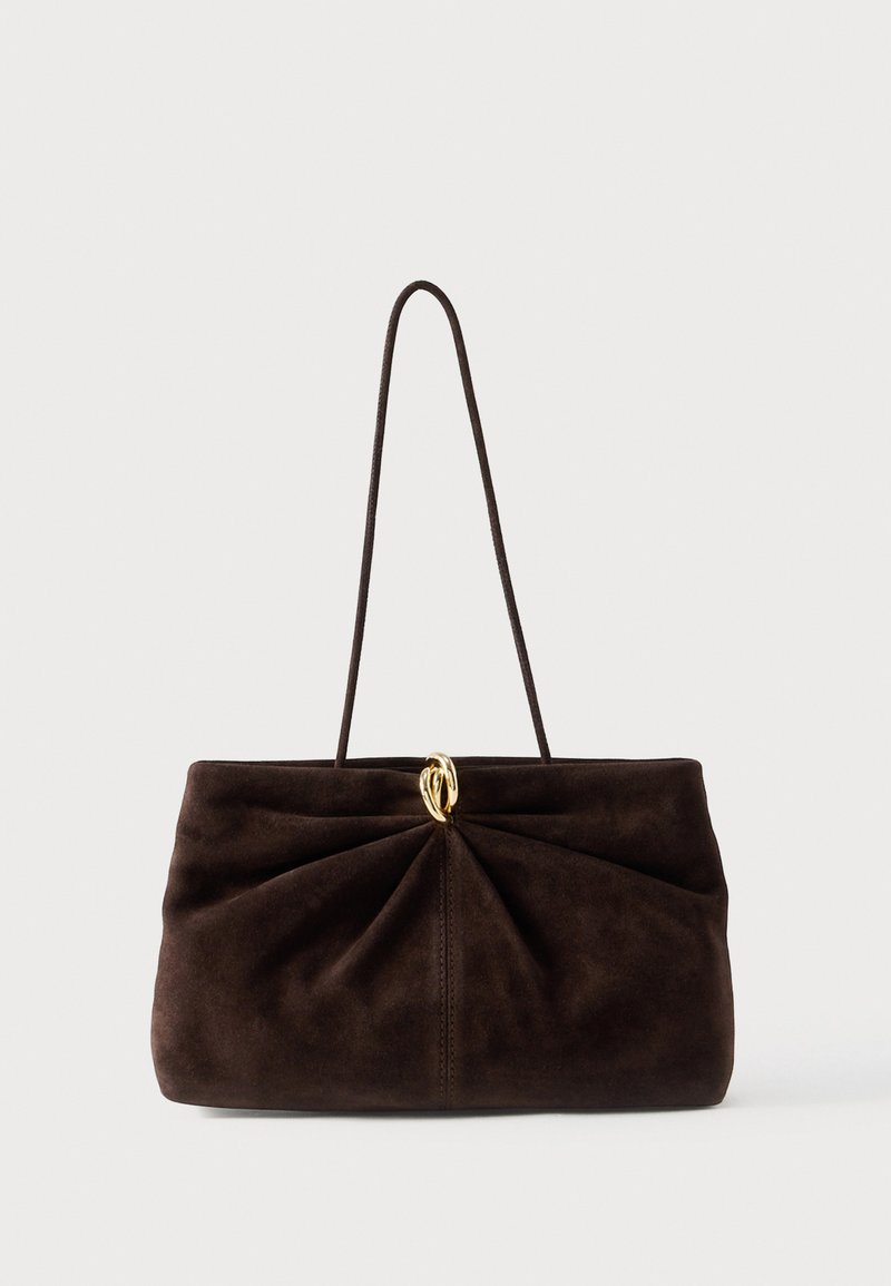 Loeffler Randall CORRINE GATHERED MULTI RING - Clutch - moro/brown ...