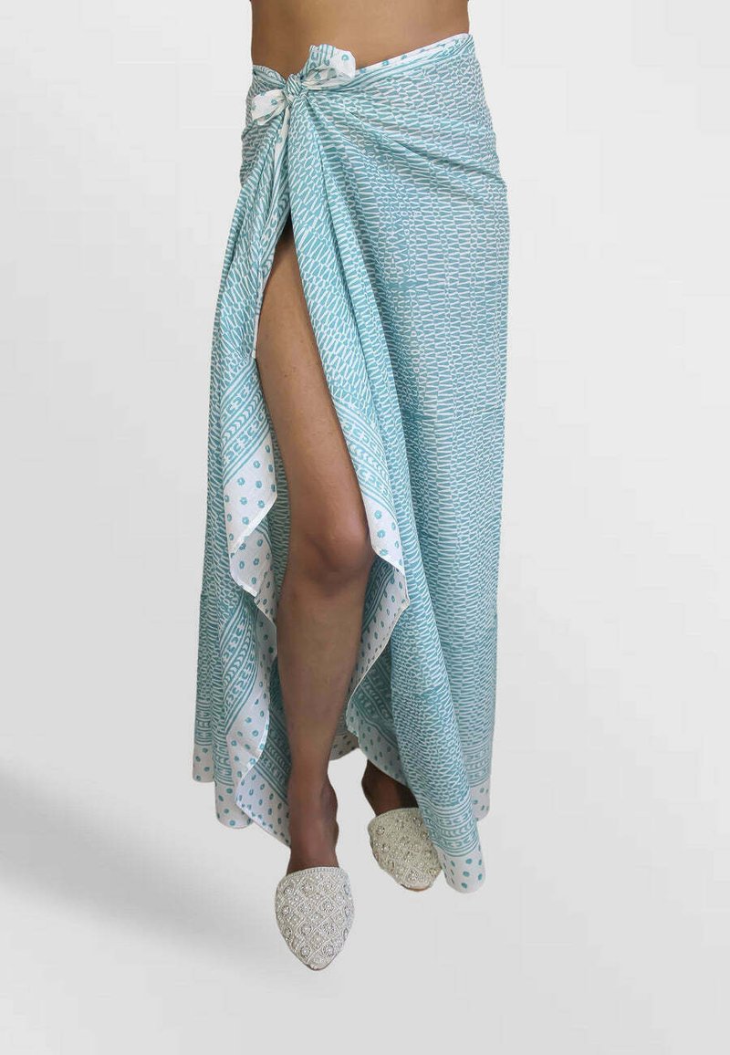 Be Sunset LATTICE WRAP - Beach accessory - turquoise - Zalando.ie