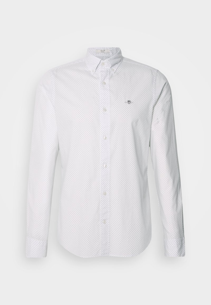 GANT MICRO PRINT SHIRT - Shirt - eggshell/off-white - Zalando.co.uk