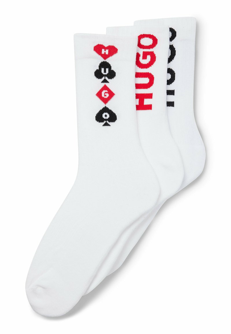 HUGO 3P QS CARDS DESGN CC - Socks - white - Zalando