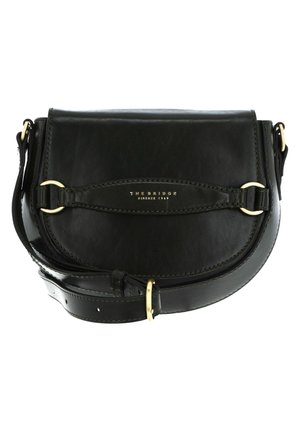 The Bridge BETTINA - Sac bandoulière - black gold/noir métallisé ...
