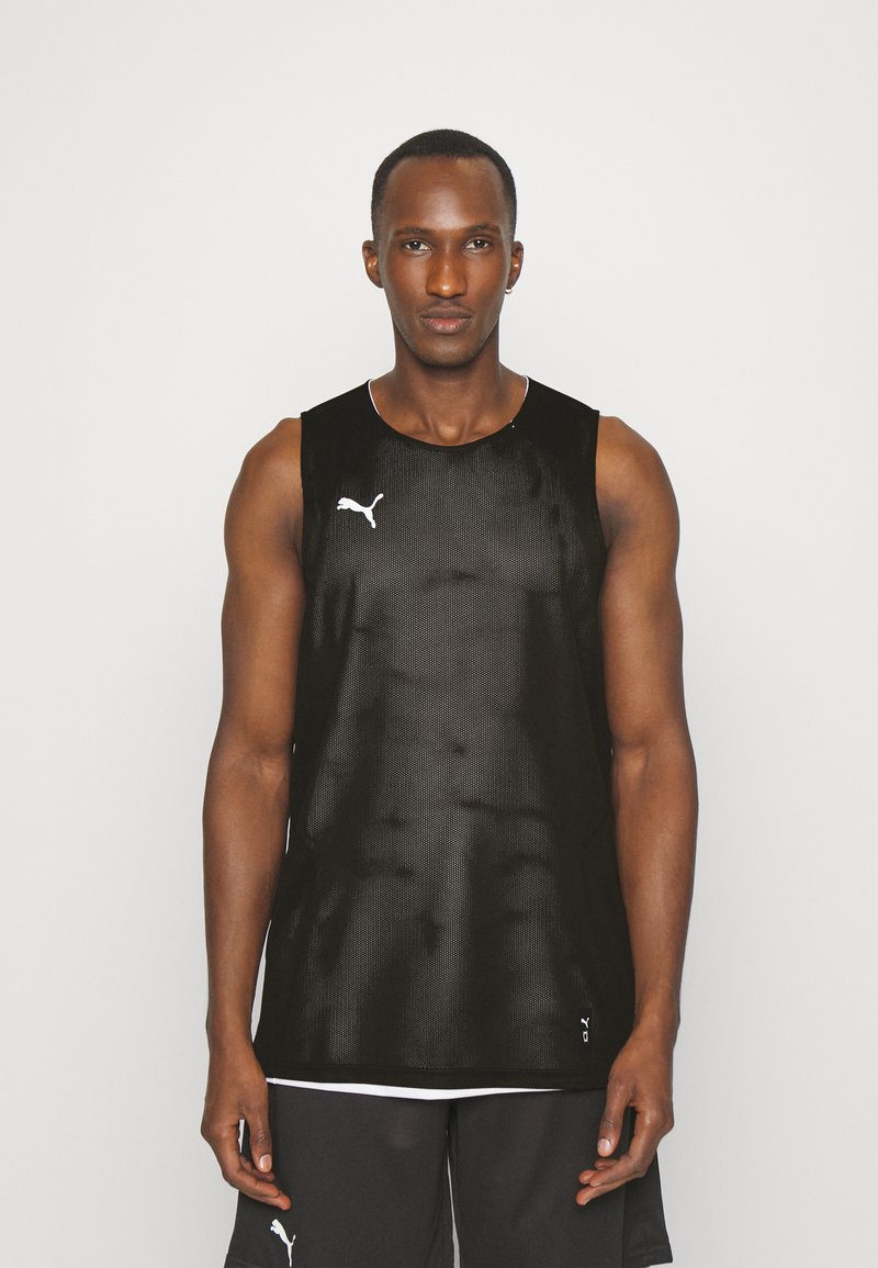 Puma HOOPS TEAM PRACTICE JERSEY - Top - black/czarny - Zalando.pl