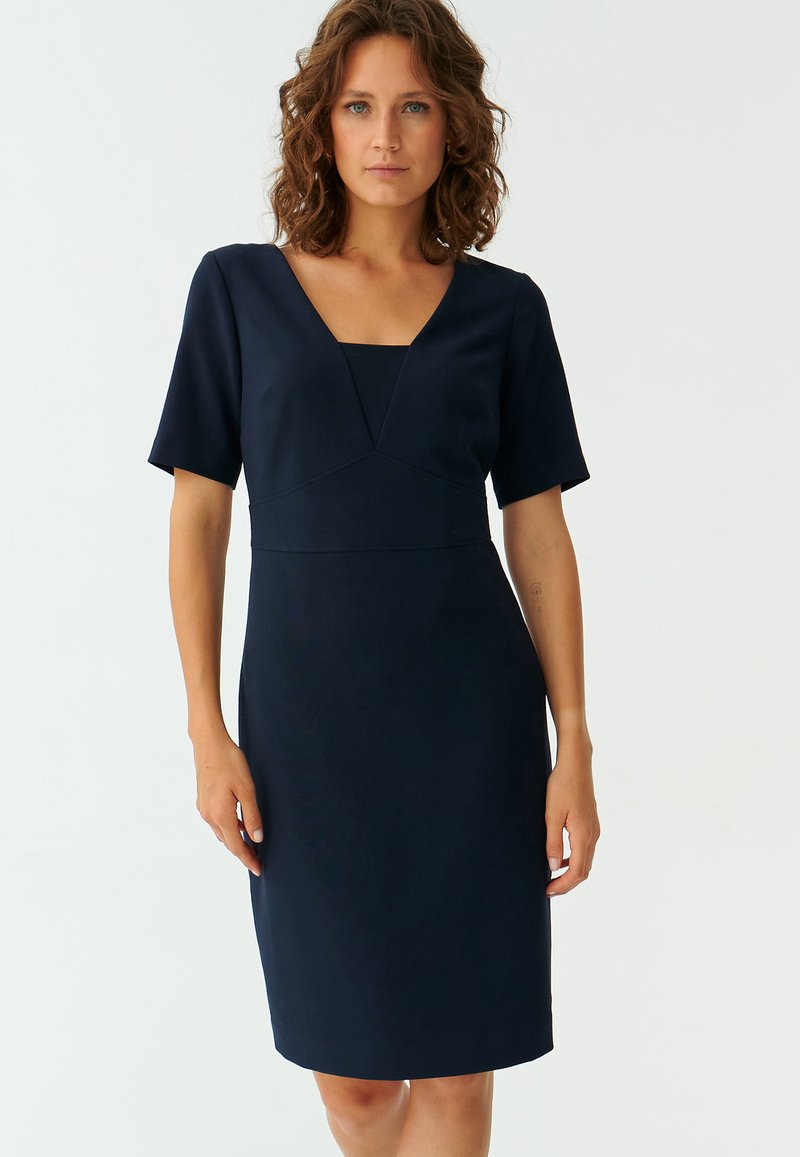 TATUUM BORKI . - Robe de jour - navy blue/bleu marine - ZALANDO.FR