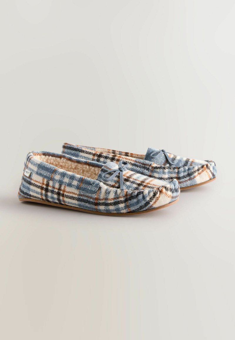 Next Pantoffels - blue check/blauw - Zalando.nl