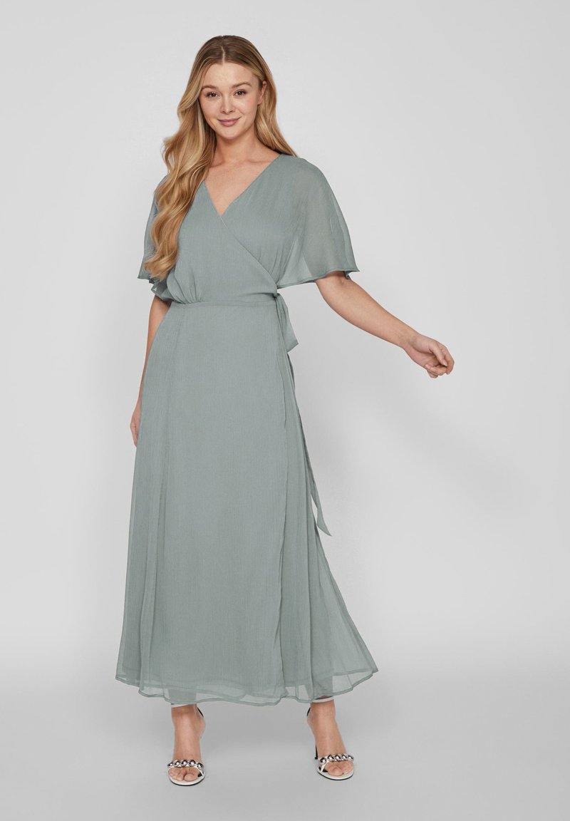 VILA ELEGANTES VIRILLA - Maxi-jurk - green milieu/groen - Zalando.be