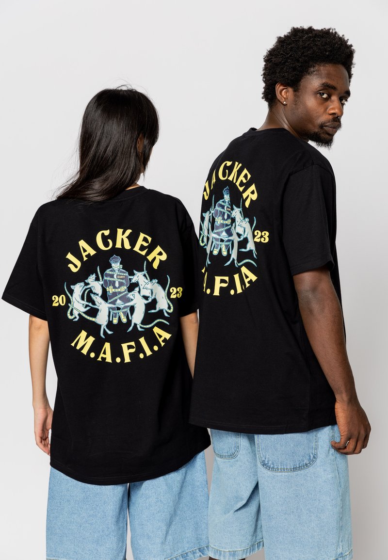 Jacker DANCING RATS UNISEX - Print T-shirt - black - Zalando