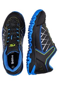 Brütting OUTDOOR MOUNT ROOT - Hikingschuh - schwarz blau lemon/schwarz ...