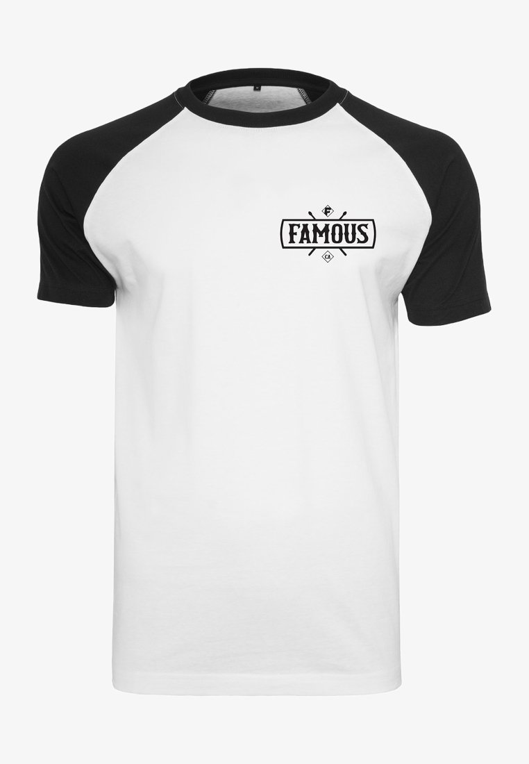 Mister Tee T Shirt Print White Black Weiß Zalando De