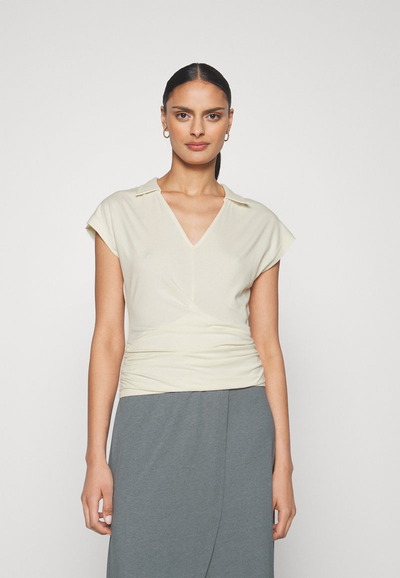 Anna Field WRAP BLOUSE - Pluus - offwhite/valkjas - Zalando.ee