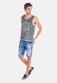 Koroshi PALM TREES - Top - gris grey/grau - Zalando.de