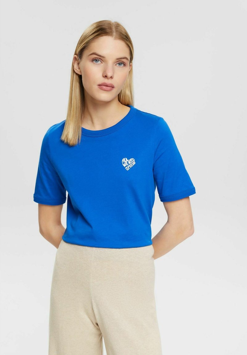 Esprit T-Shirt basic - blue/blau - Zalando.de