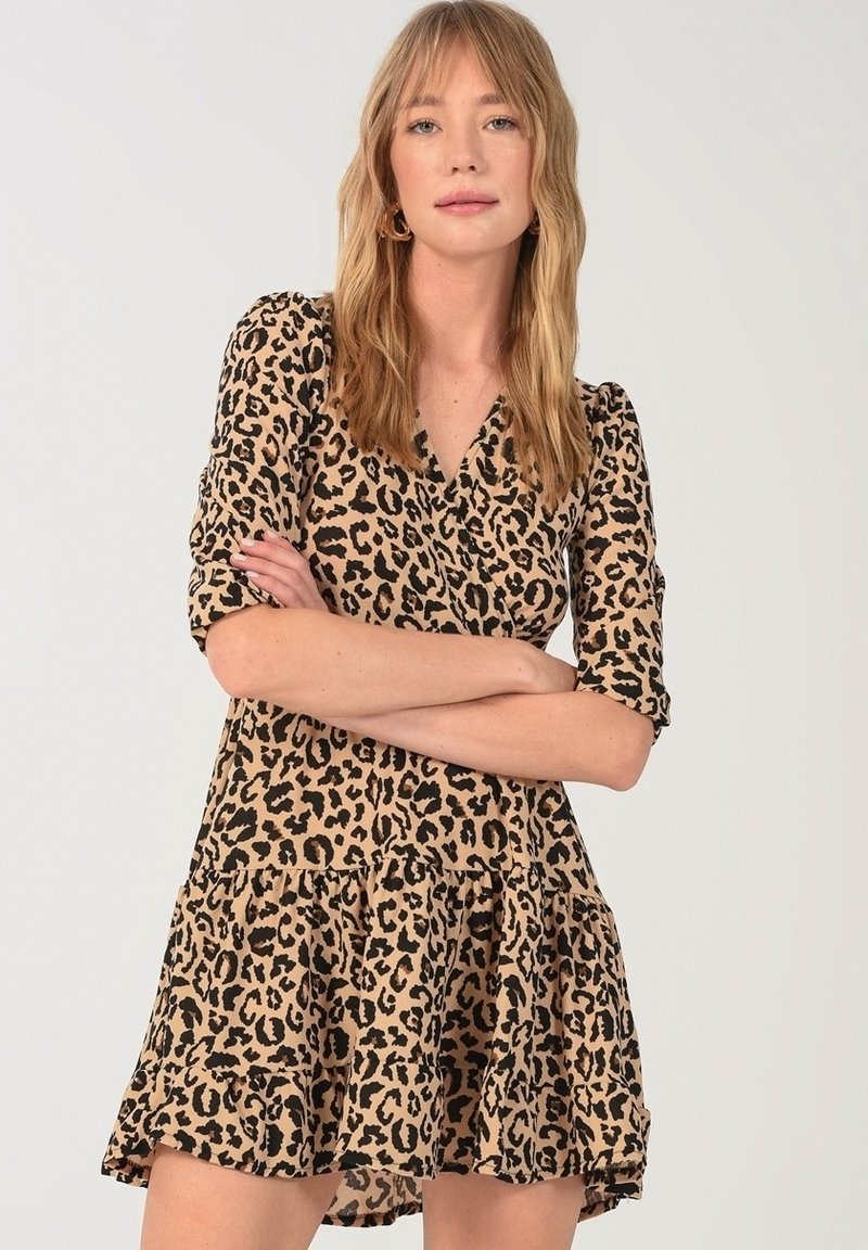 NG Style Jersey dress - dark brown - black/dark brown - Zalando.de