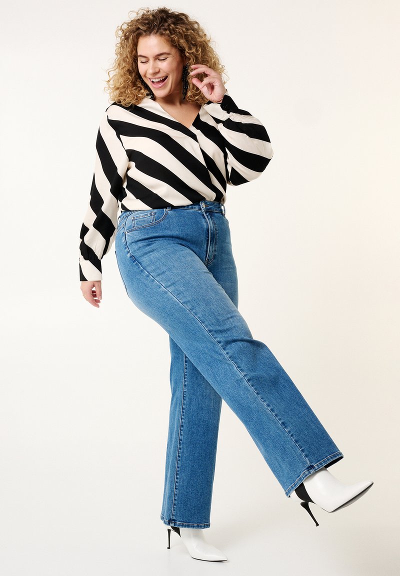 MS Mode DENIM - Jean flare - blue/denim indigo - ZALANDO.BE