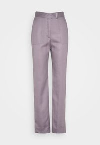 Calvin Klein SLIM STRAIGHT PANT - Stoffhose - purple calla/lila ...