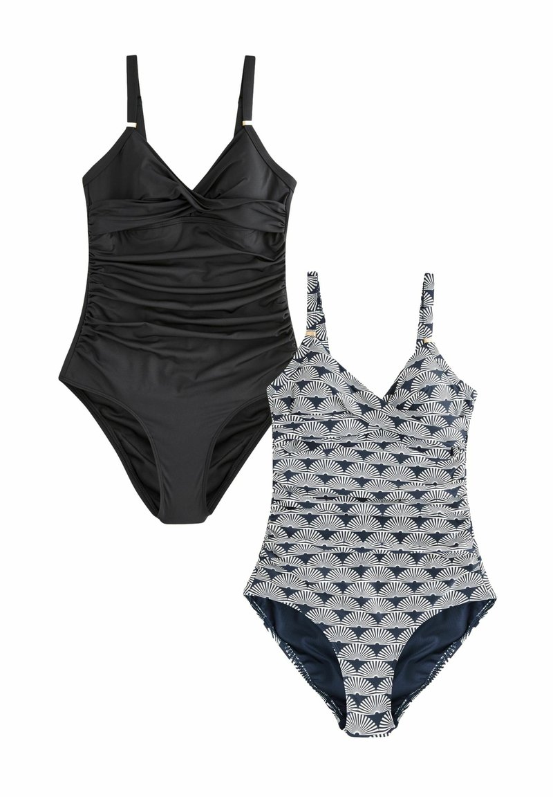 Next 2 PACK - Badpak - black navy fan print/blauw - Zalando.nl