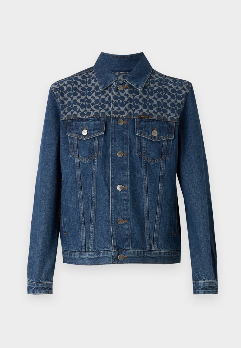 COACH TRUCKER - Denim jacket - dark wash/dark-blue denim - Zalando.co.uk