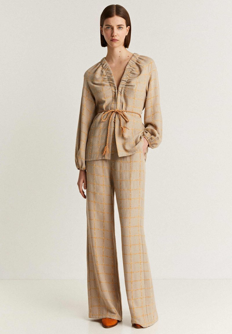 Scalpers FLOW CHECK - Broek - beige - Zalando.nl