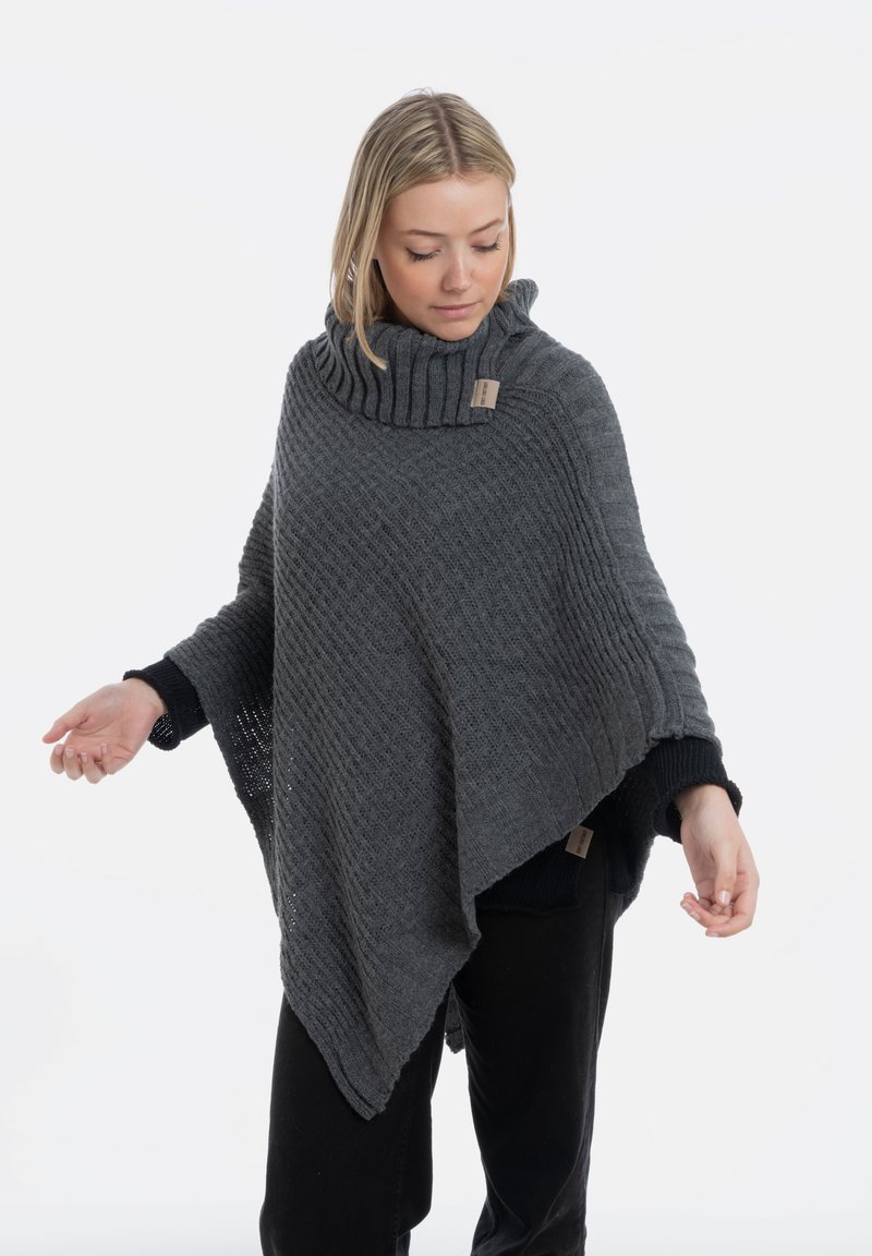 Knit Factory NICKY - Cape - anthracite/anthrazit - Zalando.de