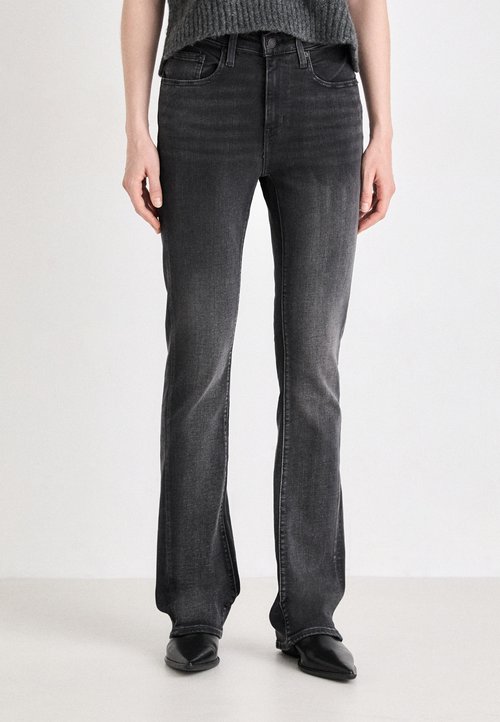 Levi's® 726™ HIGH RISE FLARE - Flared-farkut - night is black/musta ...
