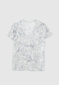 IKKS V NECK - T-Shirt print - blue/blau - Zalando.at