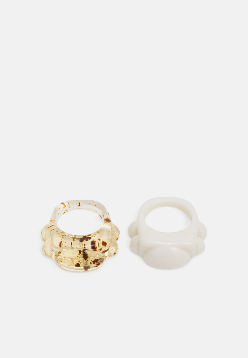La Manso HALF ICONIC 2 PACK - Ring - marfil/caramel/transparent ...
