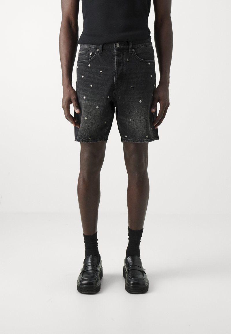 Ksubi ANTI SHORT METALIK - Short en jean - black/noir - ZALANDO.FR
