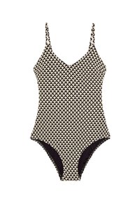 OYSHO GEOMETRIC TRIANGLE - Swimsuit - black - Zalando.ie