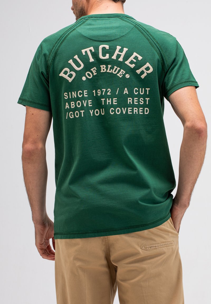 Butcher of Blue ARMY LOCK STAMP - T-shirt print - underberg green/groen ...