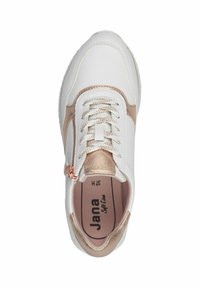 Jana Sneaker low - white rosegold/weiß - Zalando