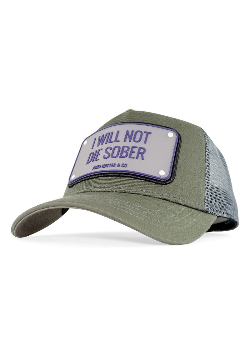 John Hatter & Co I WILL NOT DIE SOBER - Caps - grey/mørkegrå - Zalando.dk