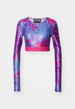 Versace Jeans Couture TAPE - Topper langermet - bonnie light blue/blå ...