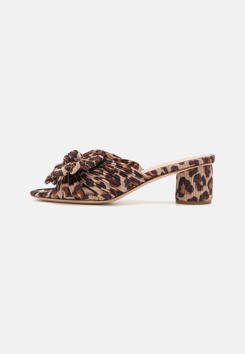 Loeffler Randall EMILIA PLEATED KNOT MULE - Heeled mules - gold ...
