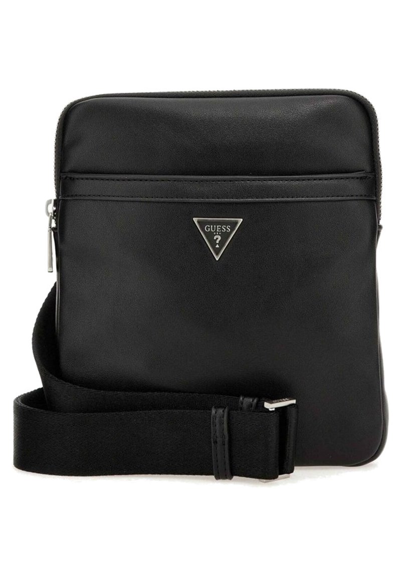 Guess SCALA CROSSBODY FLAT - Across body bag - black - Zalando.ie
