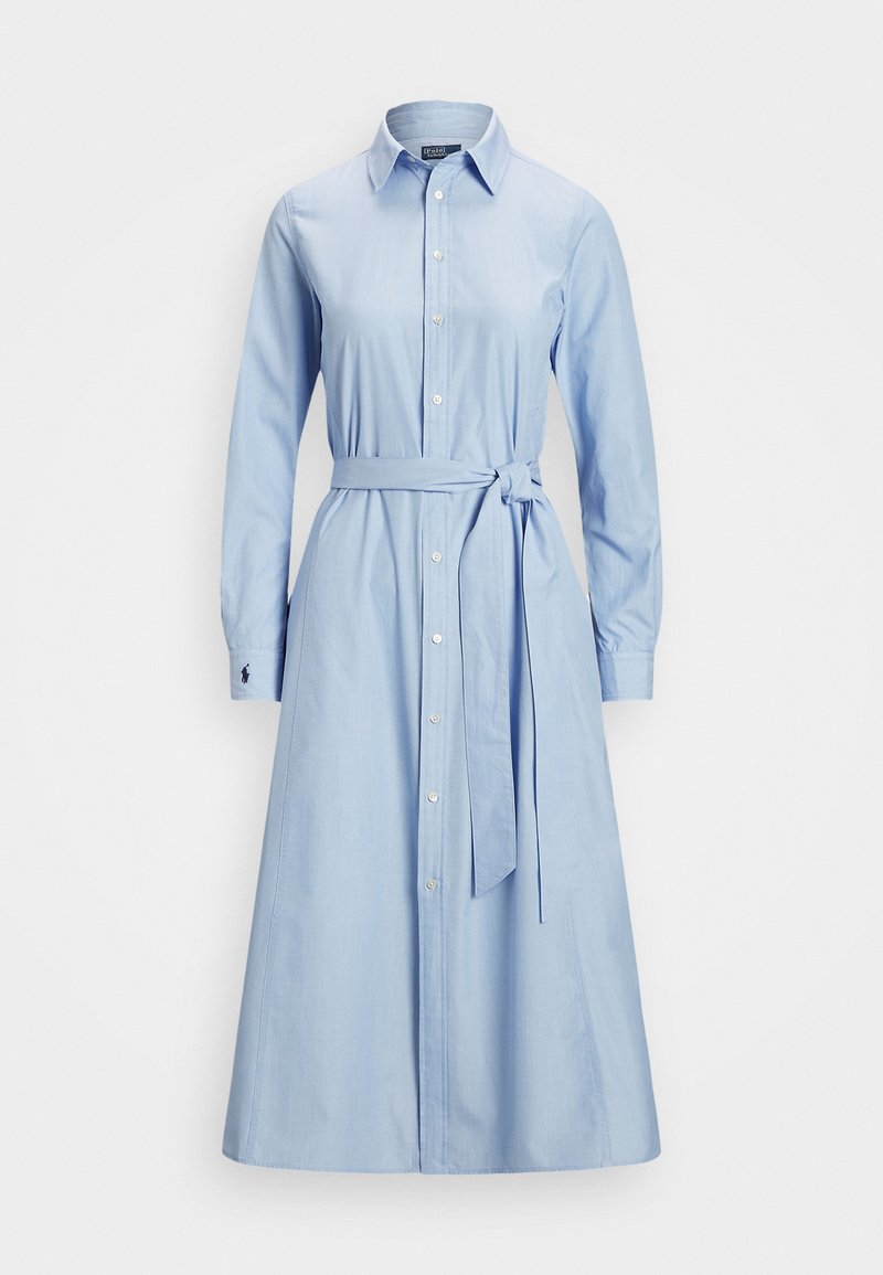Polo Ralph Lauren LONG SLEEVE DAY DRESS - Blousejurk - classic medium blue/blauw - Zalando.nl