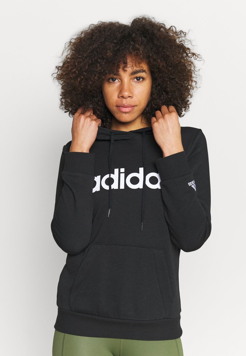 adidas Performance Hoodie - black/white/black - Zalando.co.uk