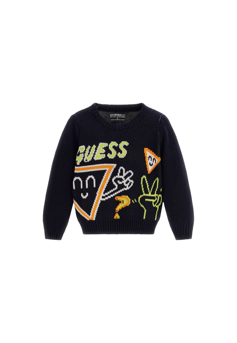 Guess MIT ALLOVER-PRINT - Trui - blau/blauw - Zalando.nl