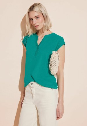 Street One MIT ELASTIKSAUM - T-Shirt basic - grün/hellgrün - Zalando.de