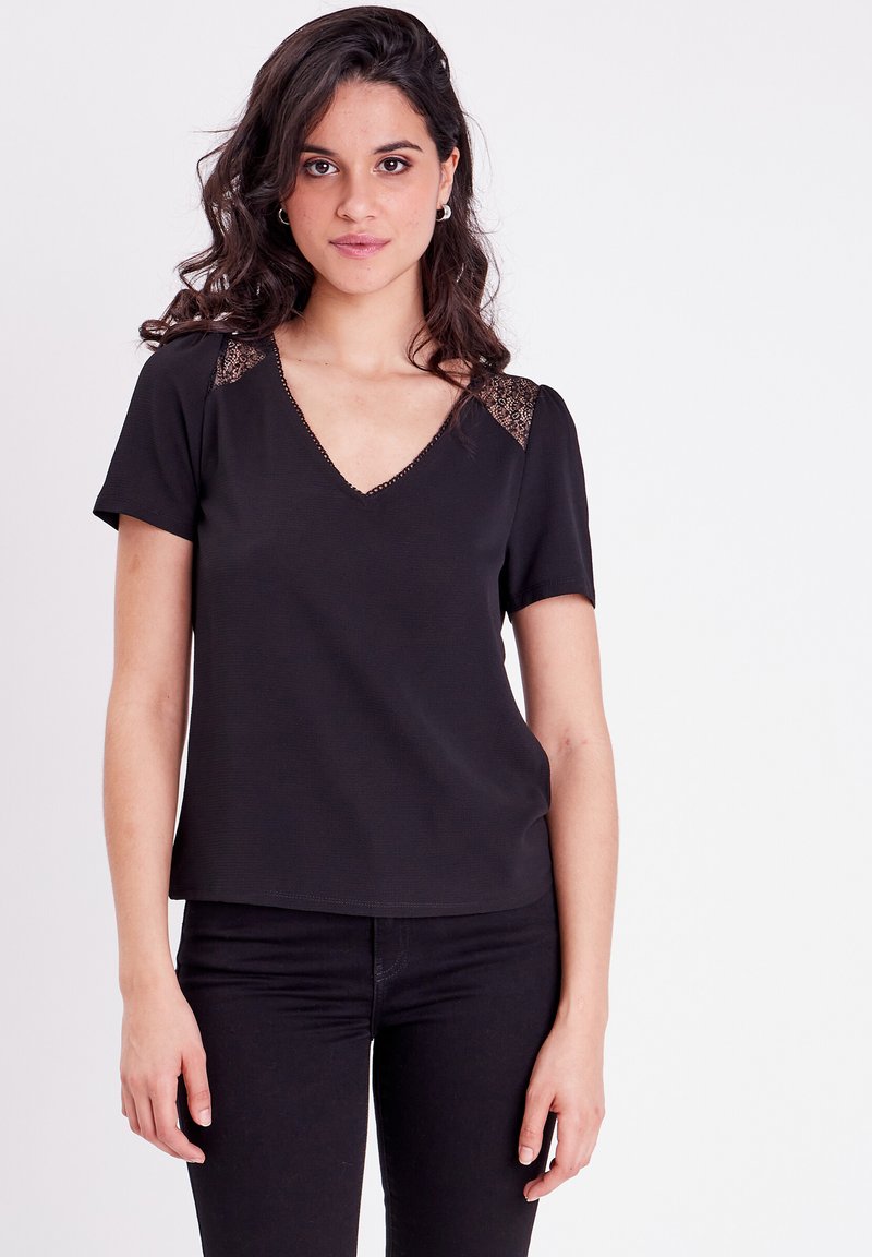 Cache Cache MIT KURZEN ÄRMELN - Bluse - noir/schwarz - Zalando.de